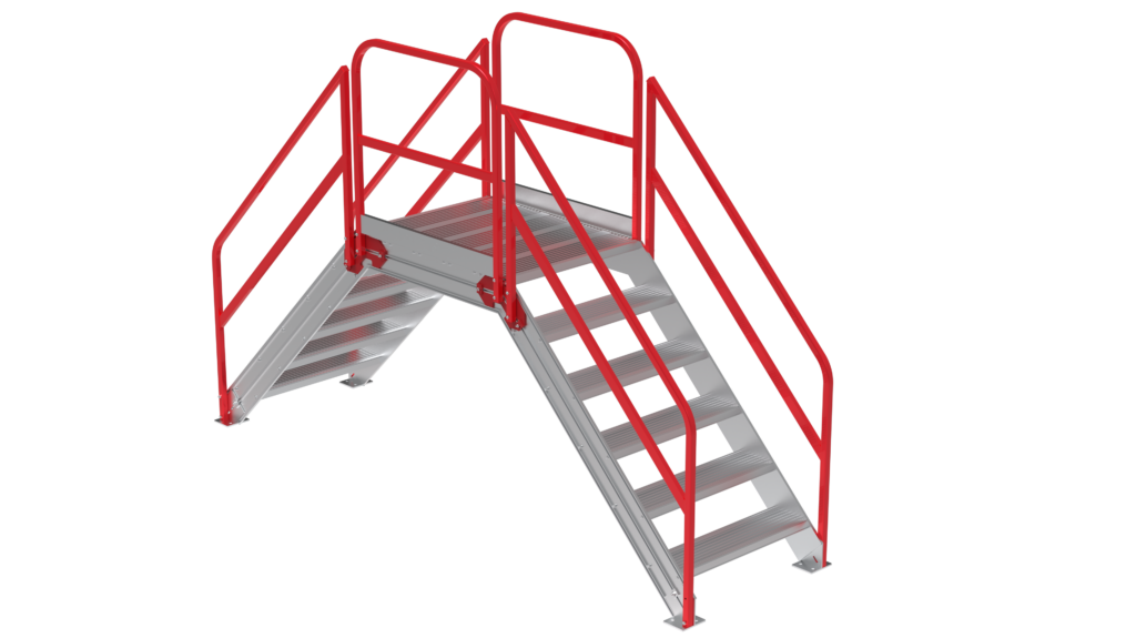 45 Degree AdaptaStep Access Modular Stepover | SafeSmart USA