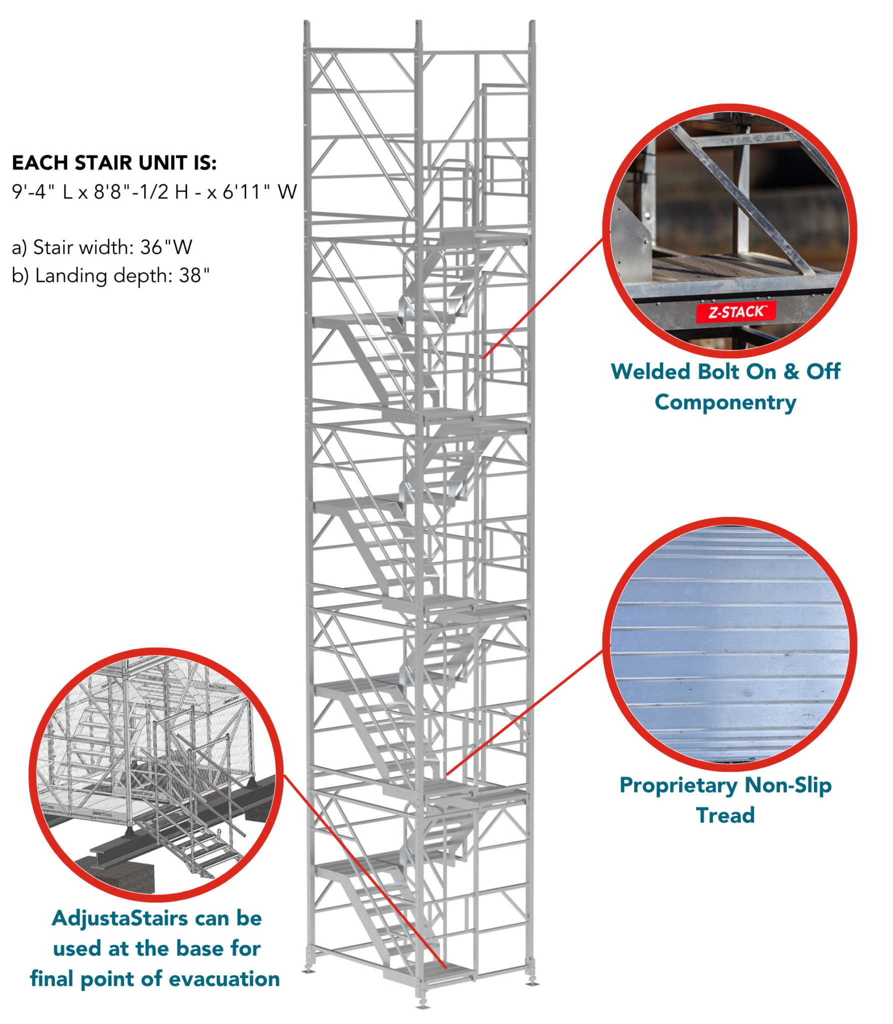 Modular Vertical Stair Tower & System