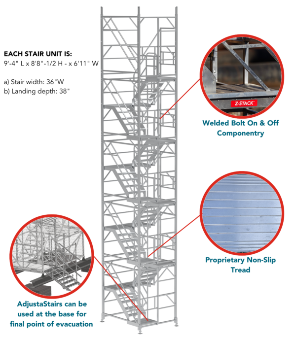 Modular Vertical Stair Tower & System