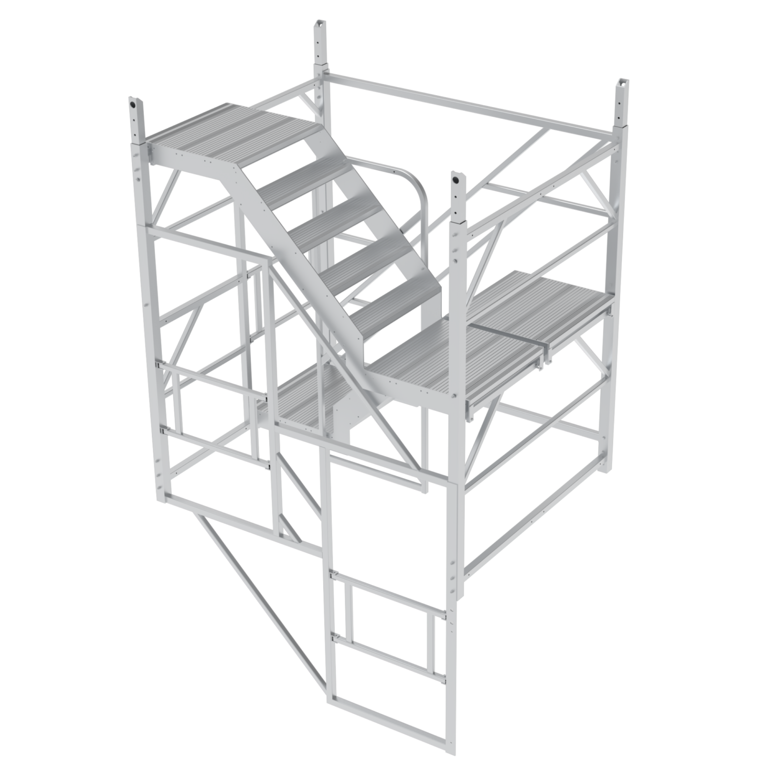 Modular Vertical Stair Tower & System - Z-Stack | SafeSmart Access