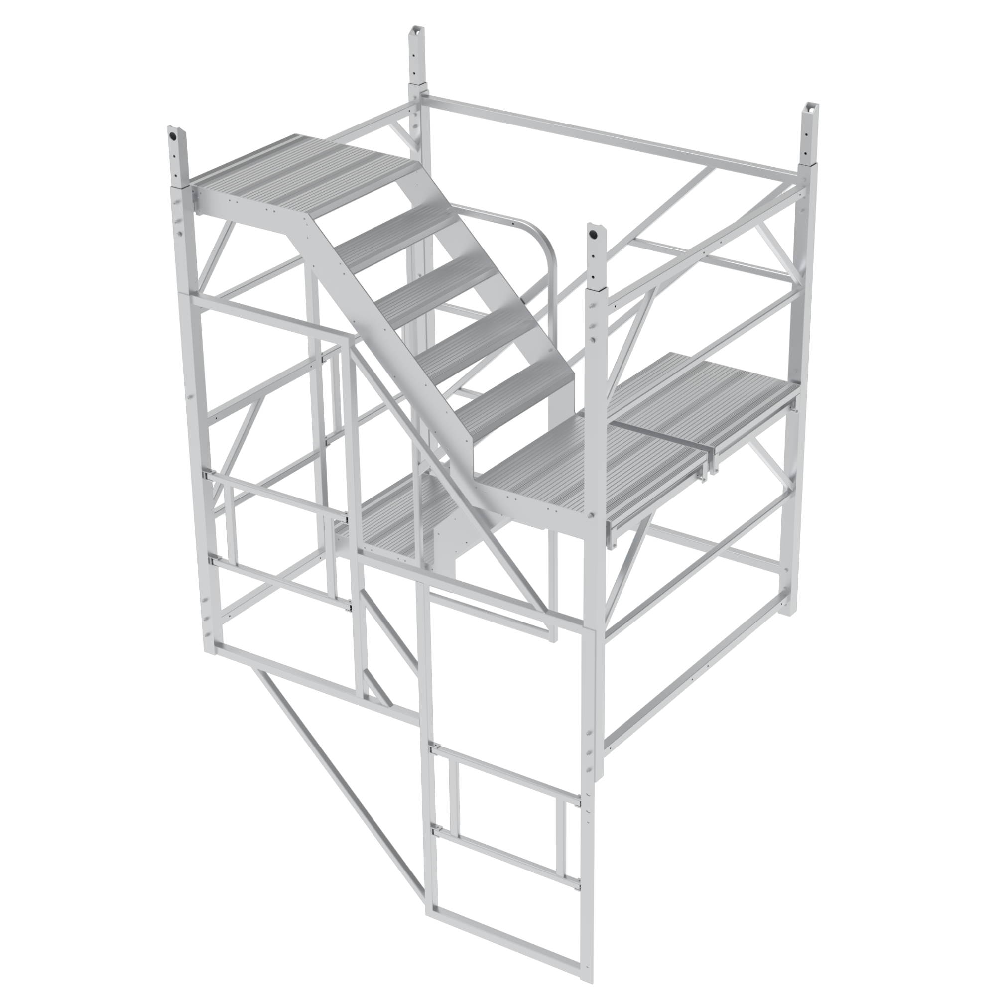 Modular Vertical Stair Tower & System - Z-Stack | SafeSmart Access
