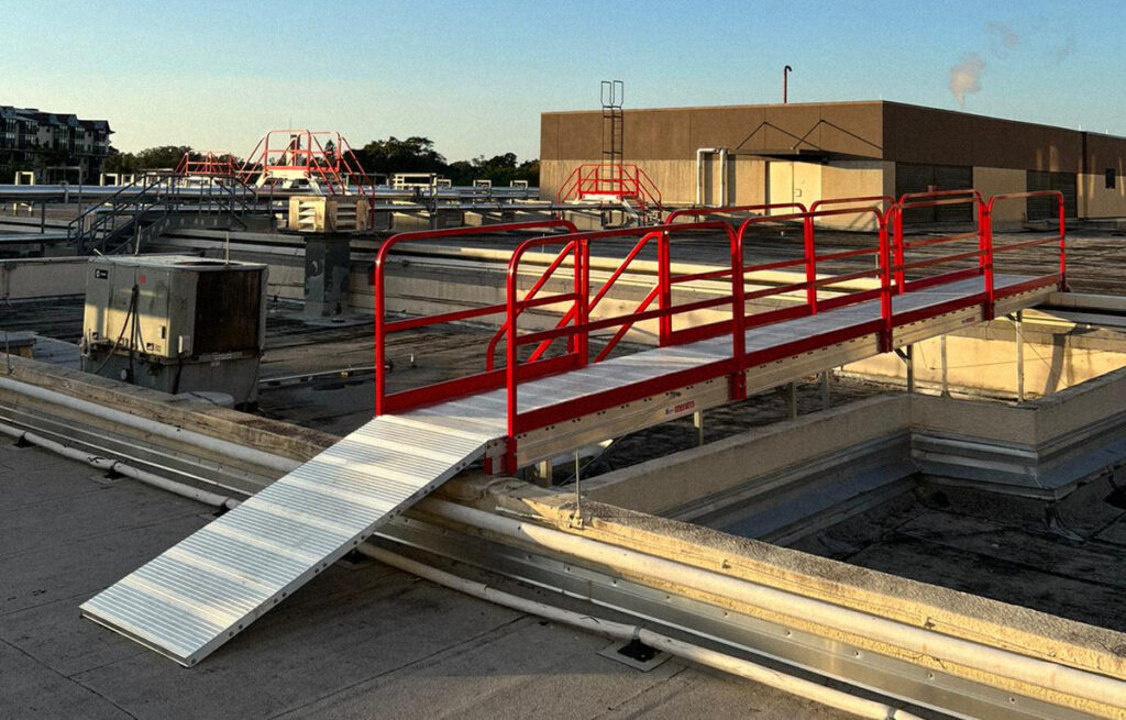 Crossover Roof Platforms & Walkway Systems - Industrial Access Stairs ...