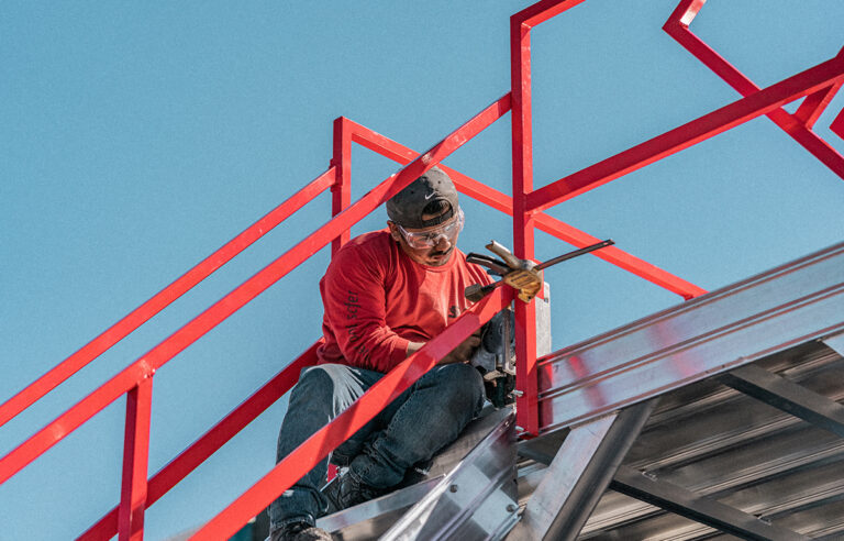 Crossover Roof Platforms & Walkway Systems - Industrial Access Stairs ...