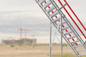 Temporary Articulating Construction Stairs - Prefab Height Adjustable ...