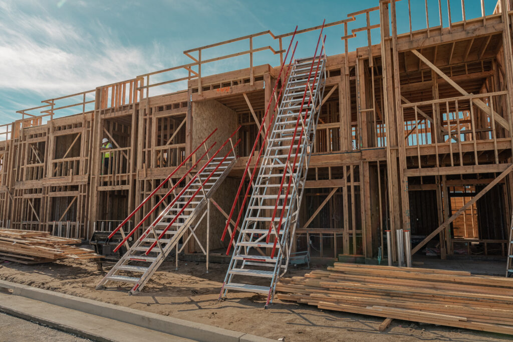 Temporary Articulating Construction Stairs | Height Adjustable Metal ...