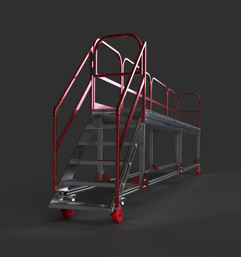Train Maintenance Access Platforms - Railcar Fall Protection Systems ...